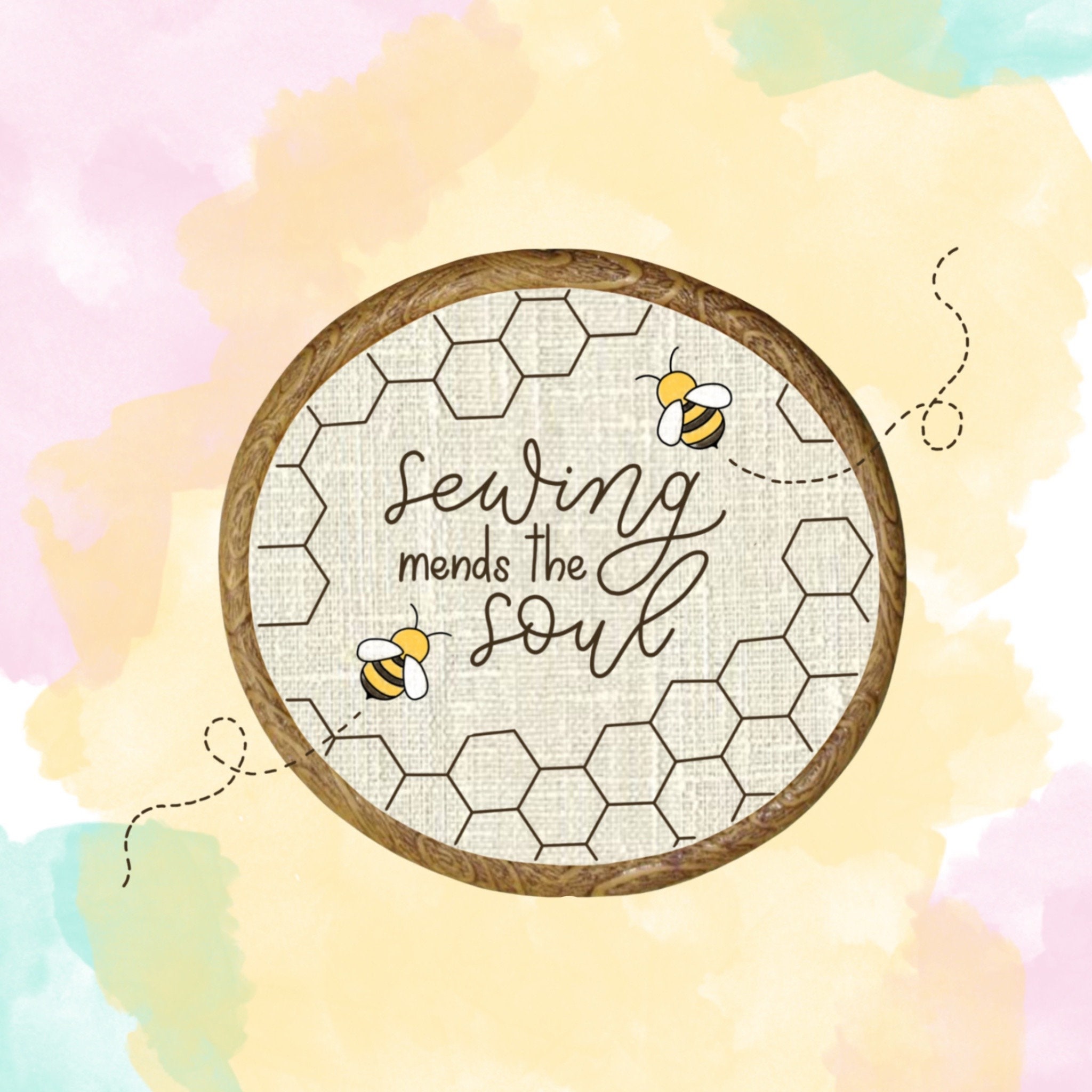 Sewing Bee Embroidery Hoop Templates Design - Etsy