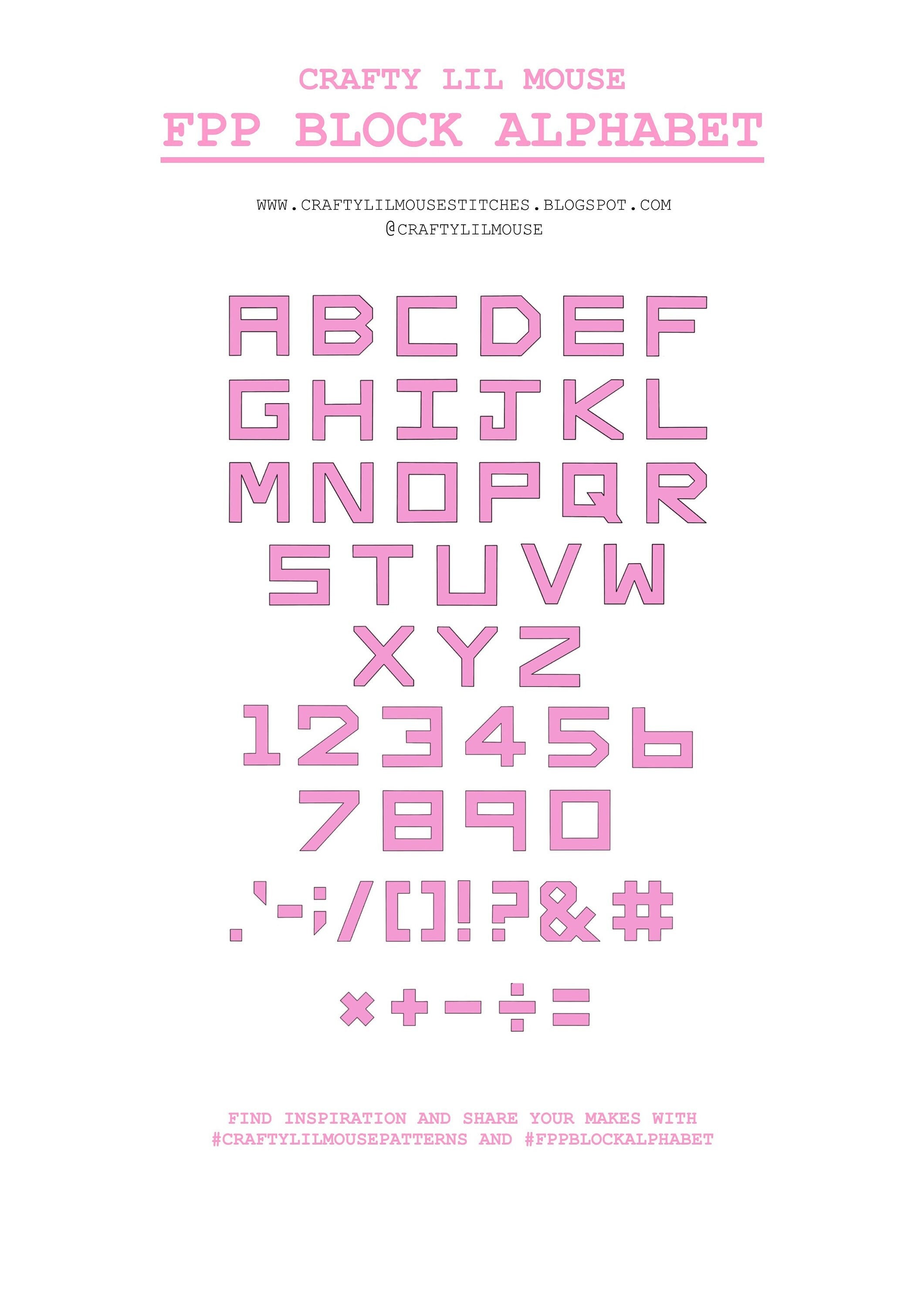 FPP Block Alphabet Foundation Paper Piecing Pattern (FPP) - Etsy