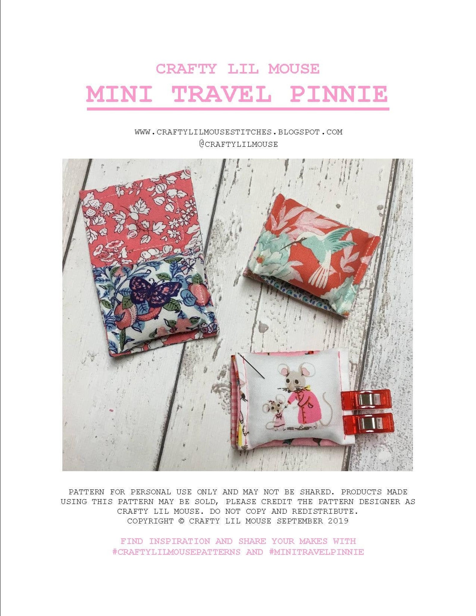 Mini Travel Pinnie - Etsy UK