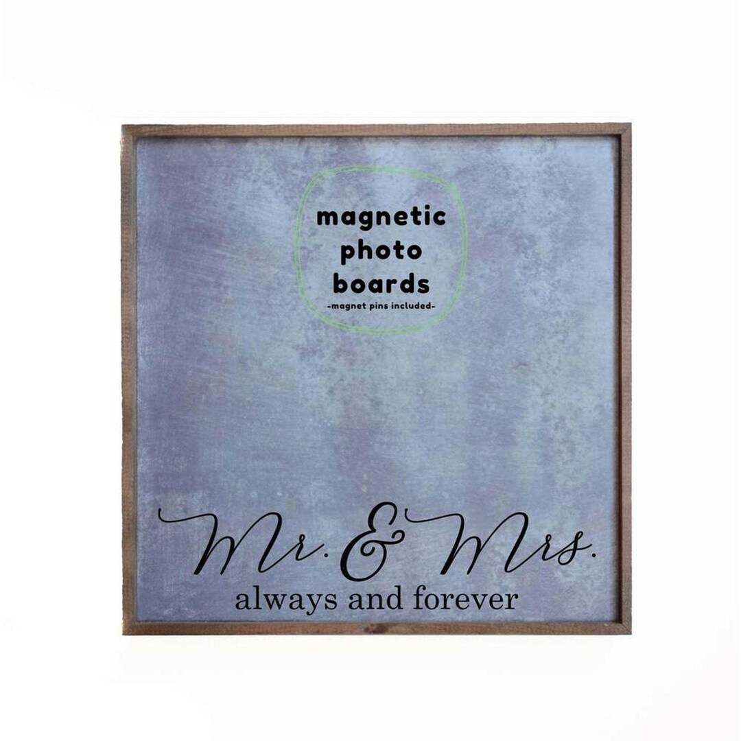 12x12 Magnetic Photo Frame - Mr. & Mrs. Always and Forever - Etsy