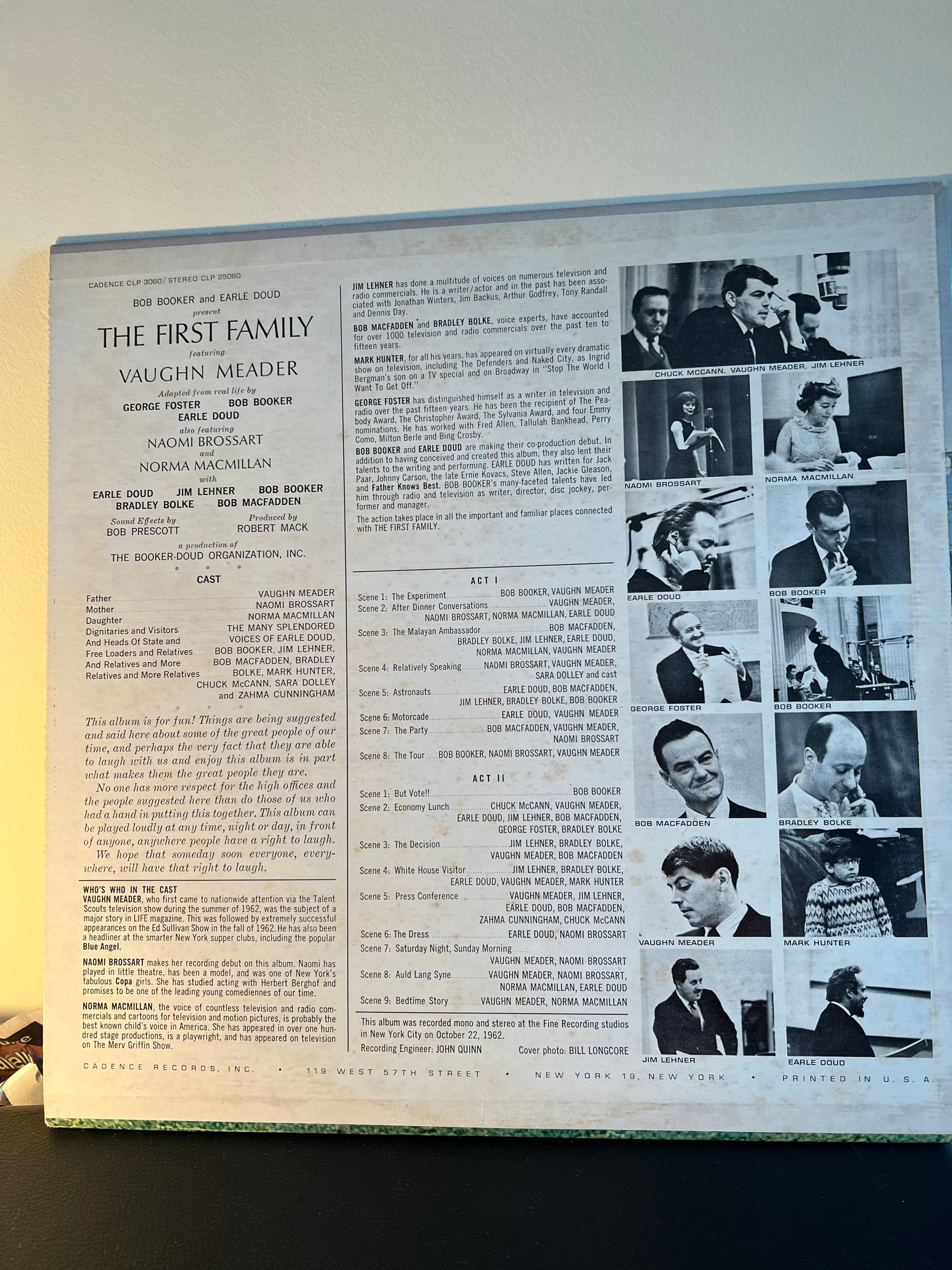 The First Family W Vaughn Meader Vinyl Record Album - Etsy