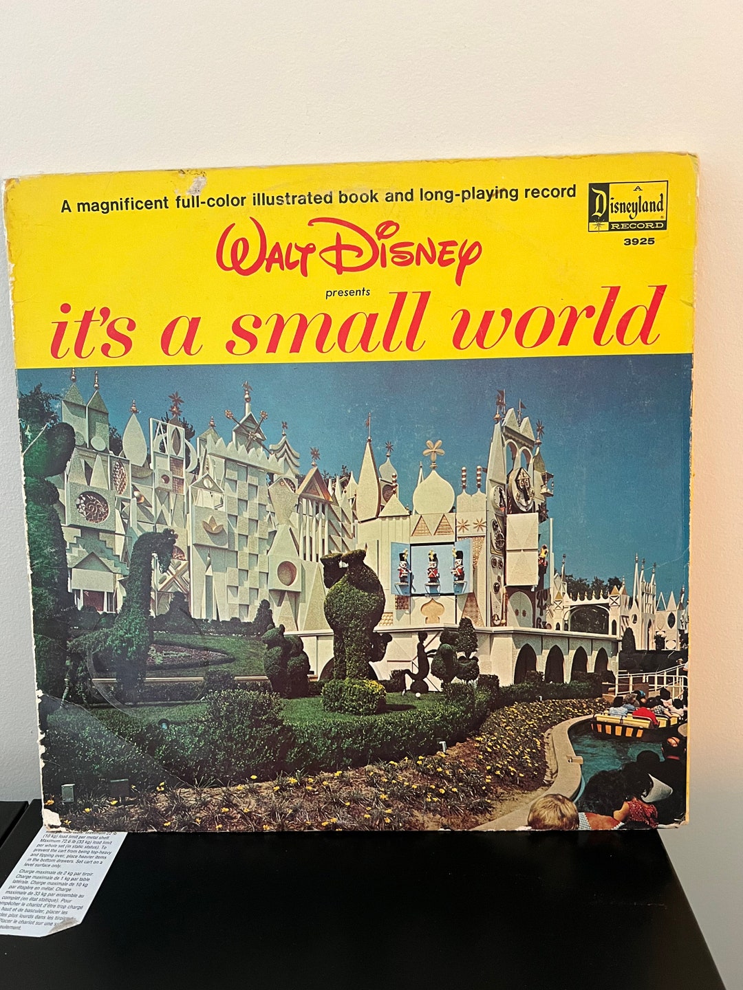 Walt Disney Presents: It's A Small World. 1964. Vinyl LP Record W/ Book ...