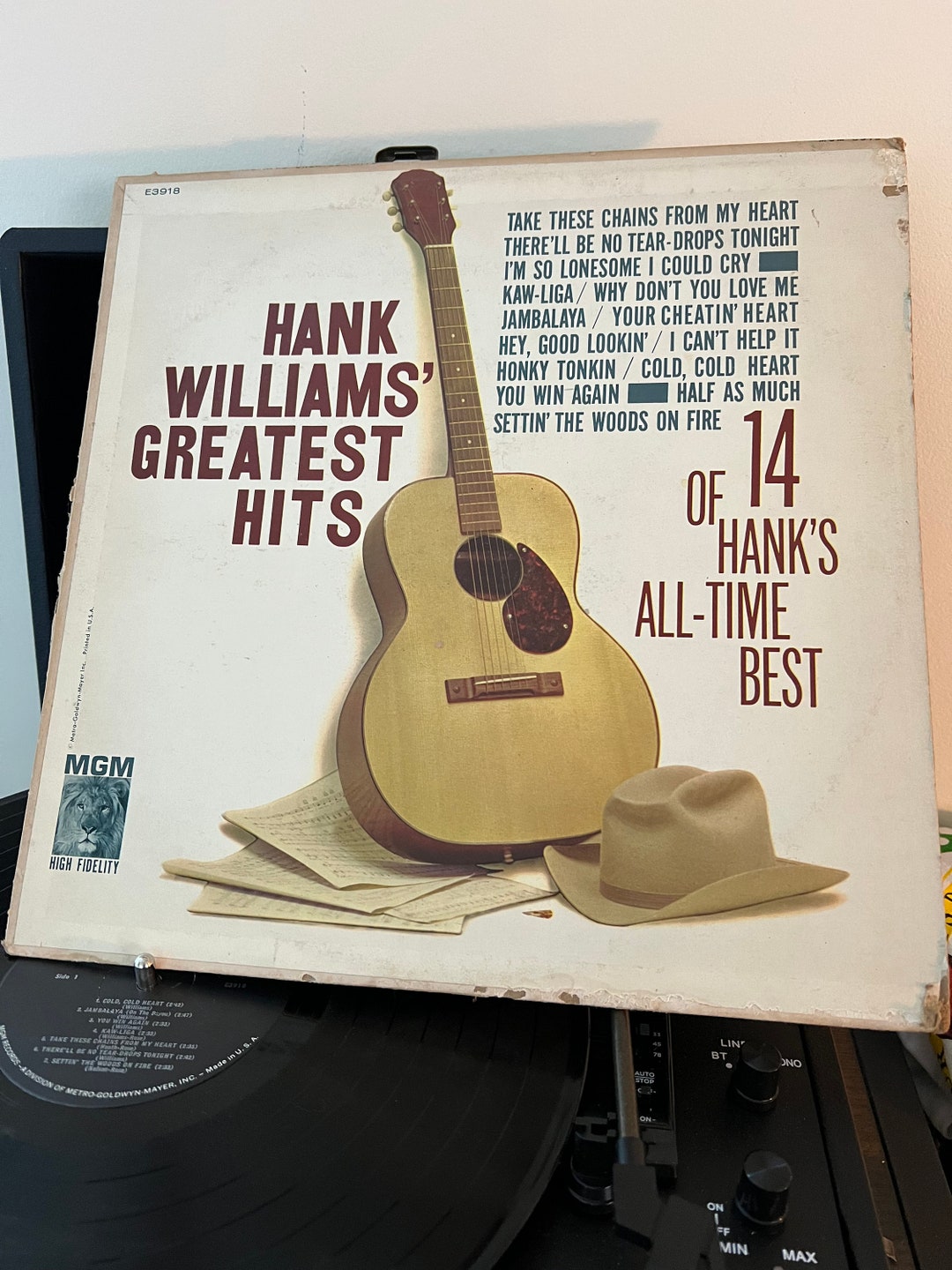 HANK WILLIAMS - Greatest Hits (14 of the Best) - 12" Vinyl Record LP - Etsy
