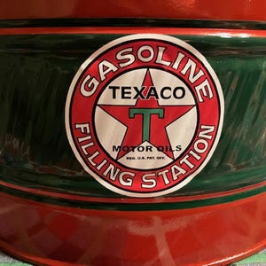 TEXACO Vintage Dome Top GAS Kerosene CAN Station Coal Oil 2-3 Gallon ...