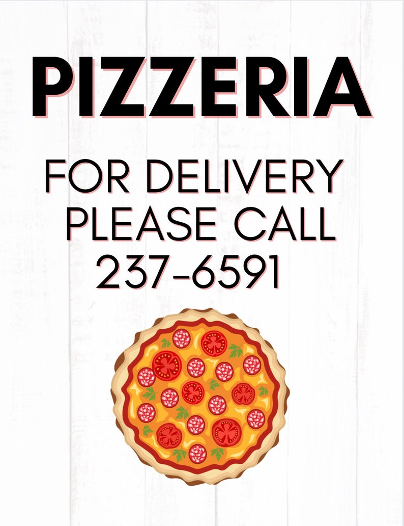 Pizzeria Pretend Play Dramatic Play Pizzeria Printables - Etsy