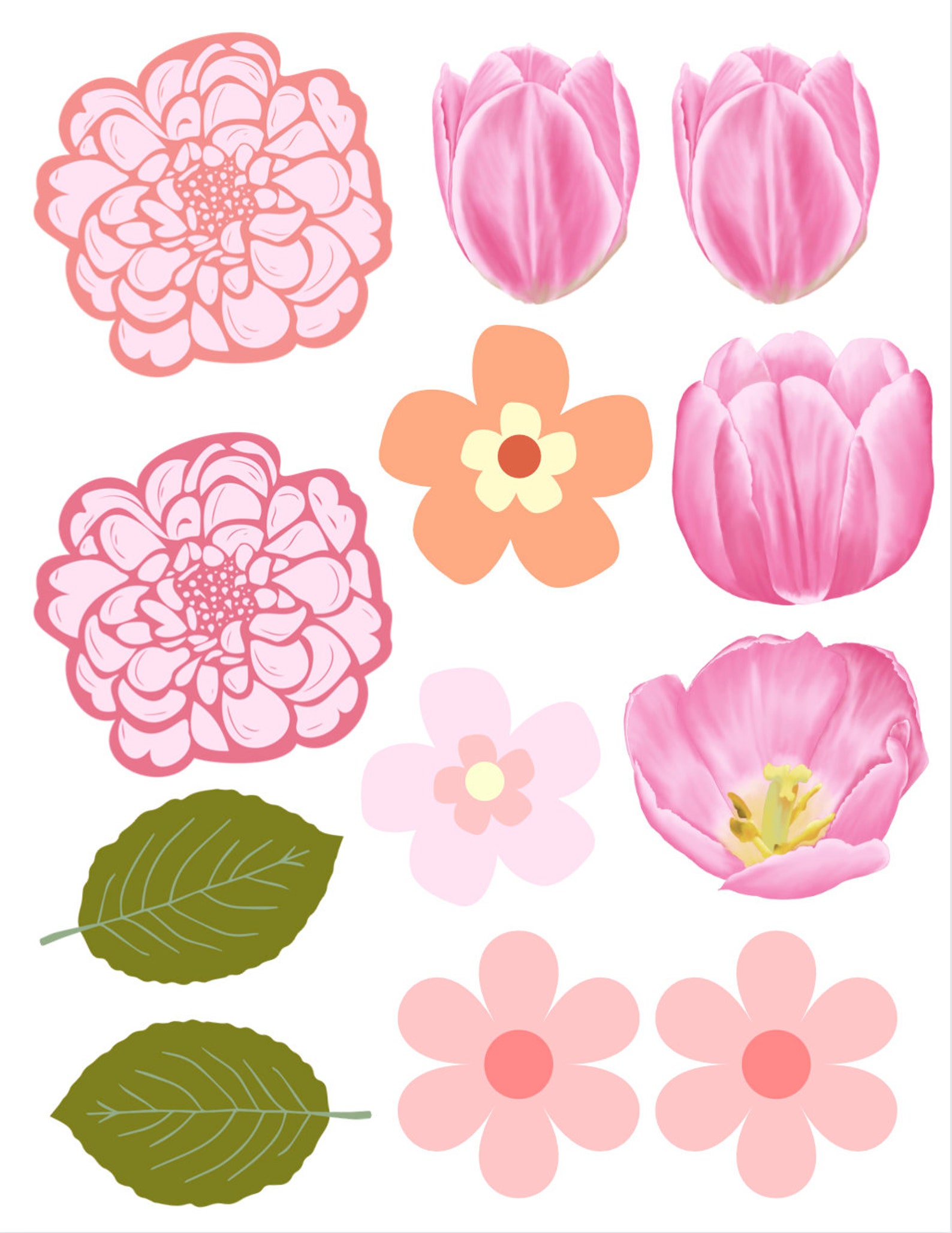 Flower Market Pretend Play Printable Dramatic Play Flower - Etsy