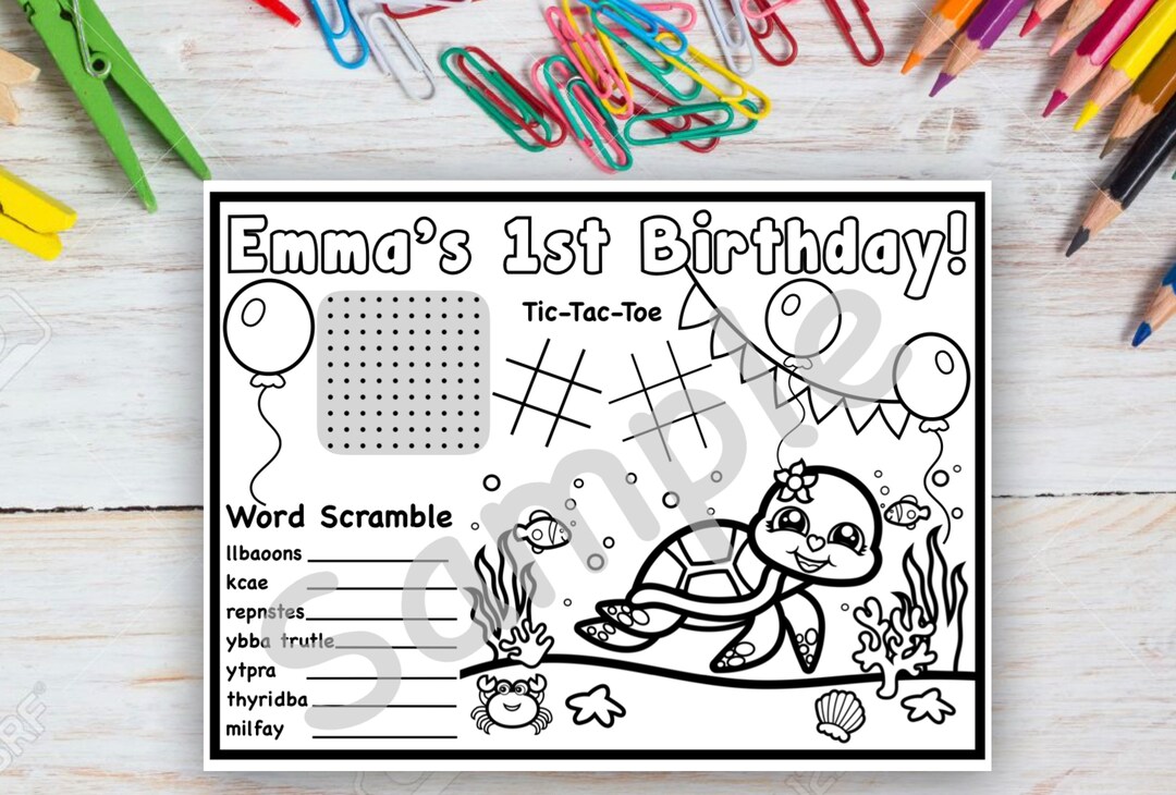 Under the Sea Birthday Printable - Etsy