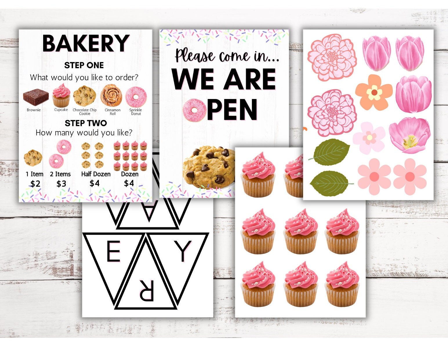 Bakery Pretend Play Printable, Dramatic Play Bakery Shop Printable, 22 ...