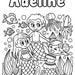Set of 15 Customizable Mermaid Coloring Pages Mermaid - Etsy