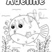 Set of 15 Customizable Under the Sea Coloring Pages, Ocean Birthday ...