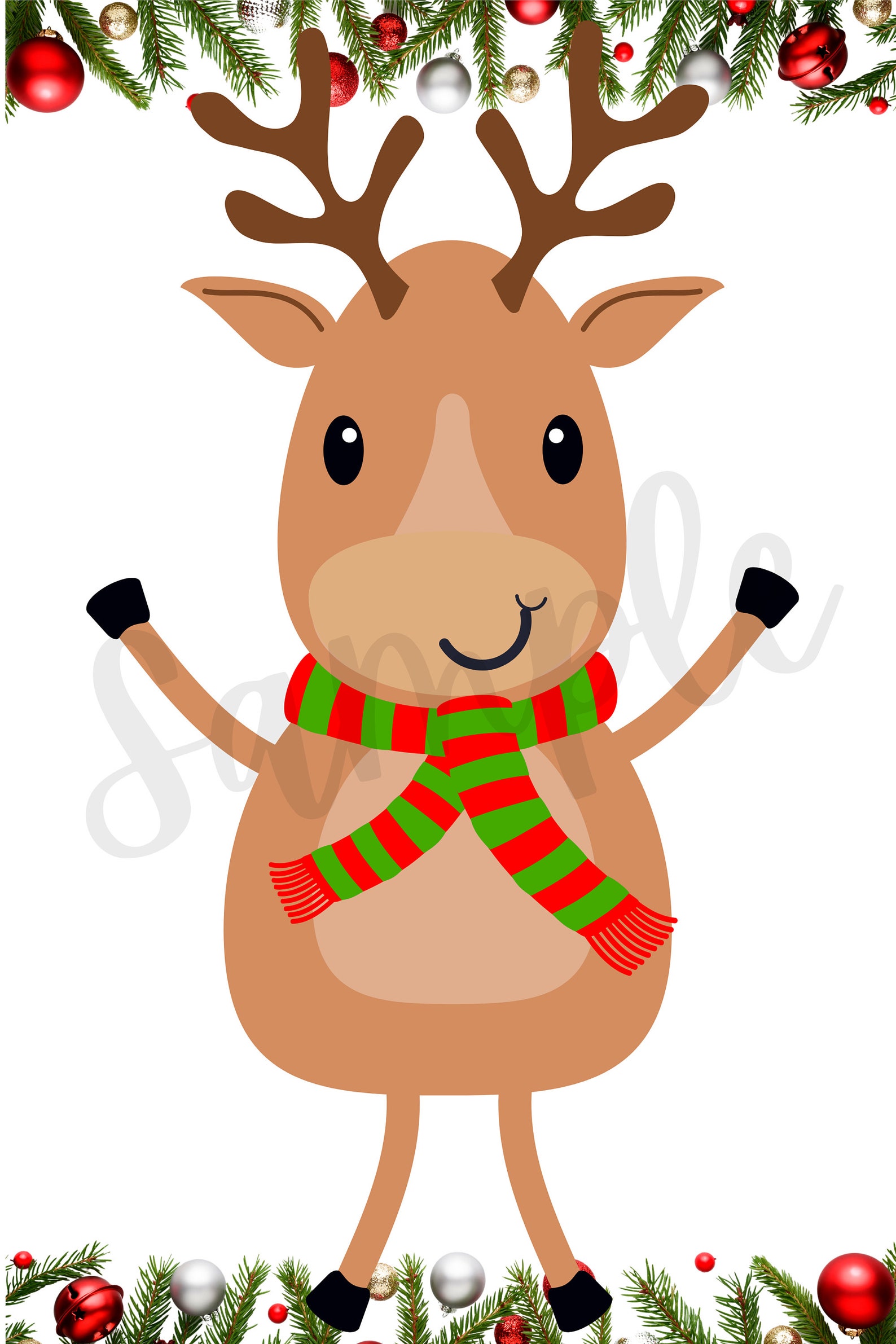 Pin the Nose on Rudolph Christmas Party Game - Etsy