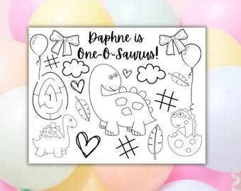 Customizable Circus Party Birthday Printable Coloring Page - Etsy