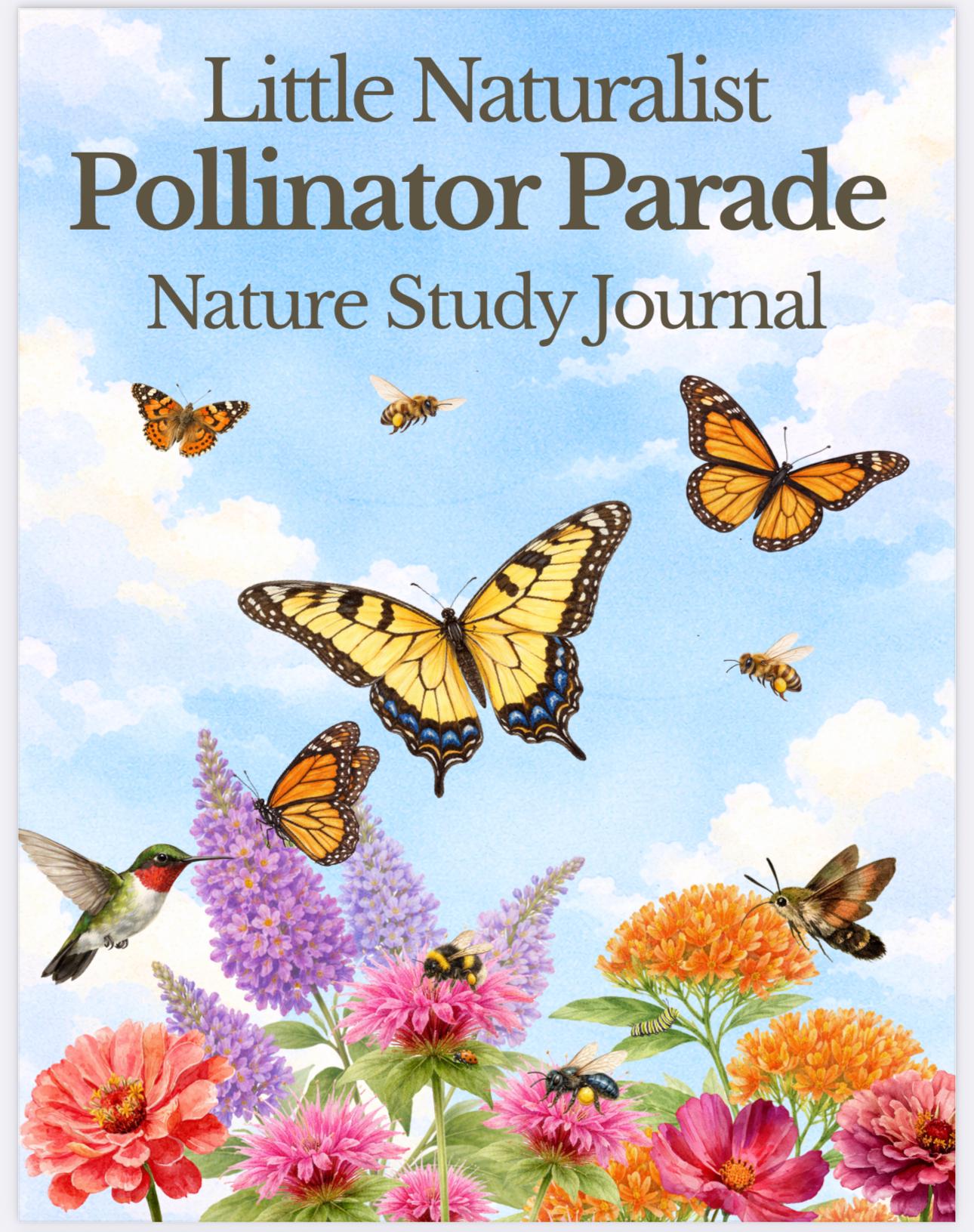 Pollinator Parade Nature Study for Kids | Butterflies Bees ...