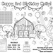 Customizable Farm Theme Birthday Coloring Page - Etsy