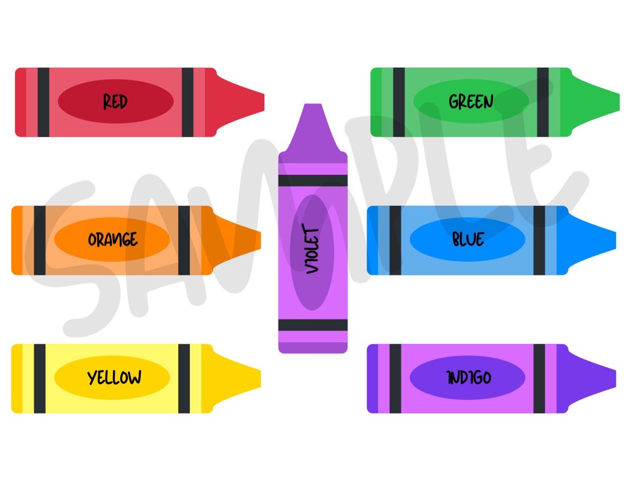 Colors of the Rainbow Printable Worksheet Instant Download Cut and ...