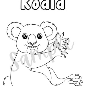 Set of 38 Customizable Zoo Animal Theme Coloring Pages, Educational ...