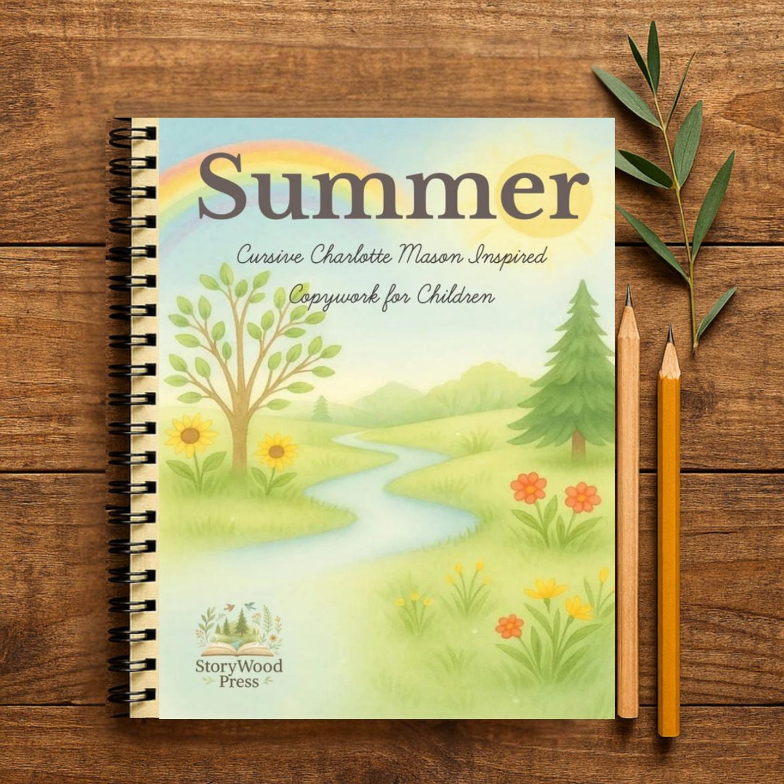 Cursive Summer Copywork Workbook: Charlotte Mason Inspired Handwriting ...