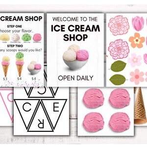Ice Cream Shop Pretend Play Printable, Dramatic Play Ice Cream Shop ...