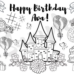 Customizable Princess Birthday Party Printable, Princess Birthday ...