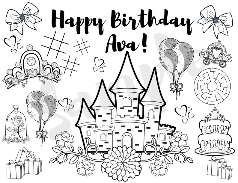 Customizable Princess Birthday Party Printable, Princess Birthday ...