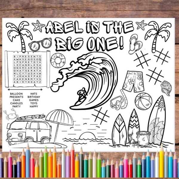The Big One First Birthday Surf - Etsy