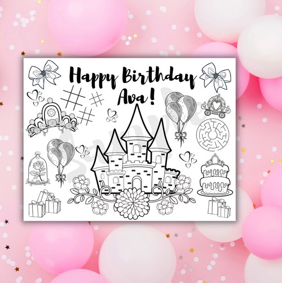 Customizable Princess Birthday Party Printable Princess - Etsy