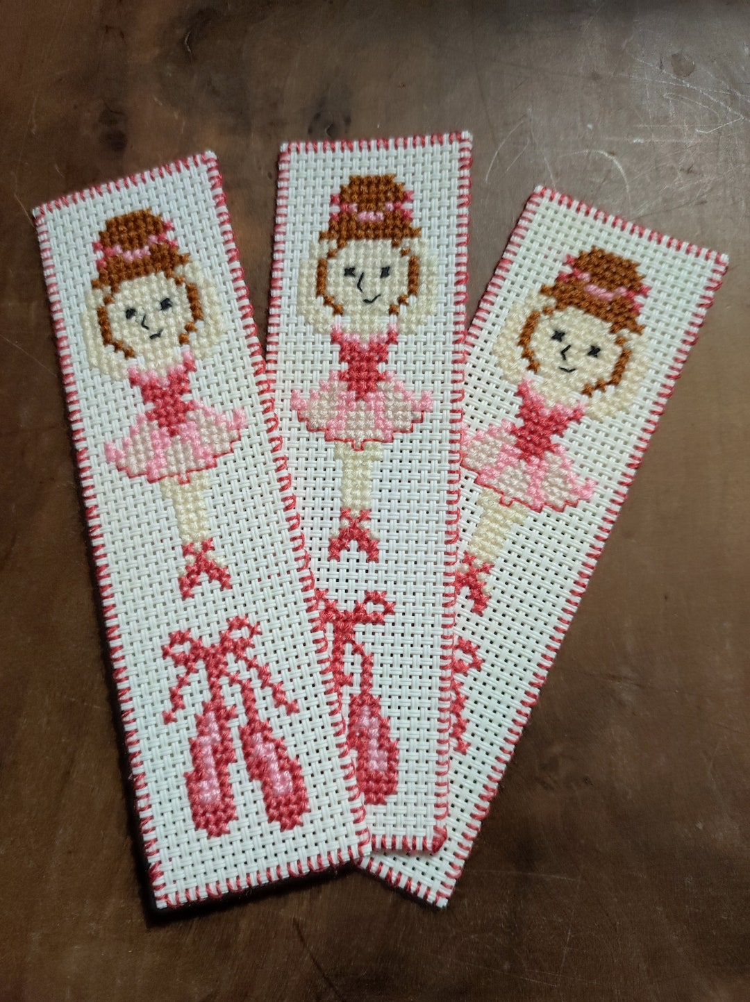 Ballerina Embroidered Bookmark - Etsy