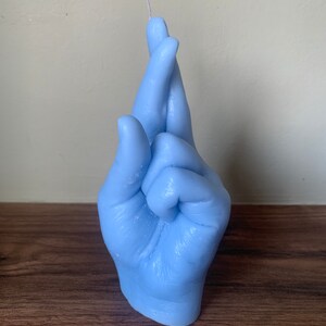 Hand Candle / Hand Gesture Candle / Crossed Fingers Candle - Etsy