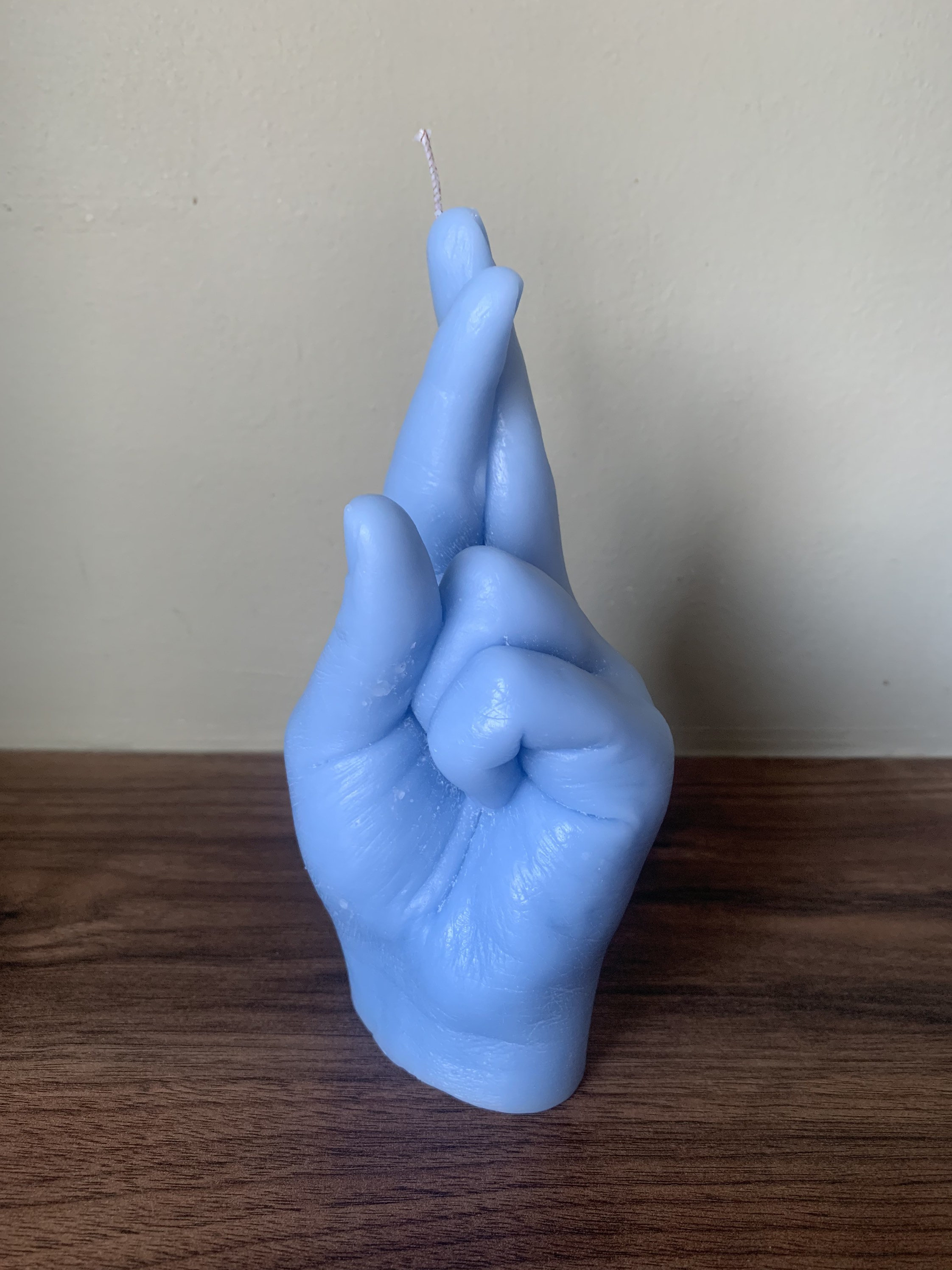 Hand Candle / Hand Gesture Candle / Crossed Fingers Candle - Etsy