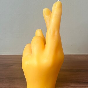 Hand Candle / Hand Gesture Candle / Crossed Fingers Candle - Etsy