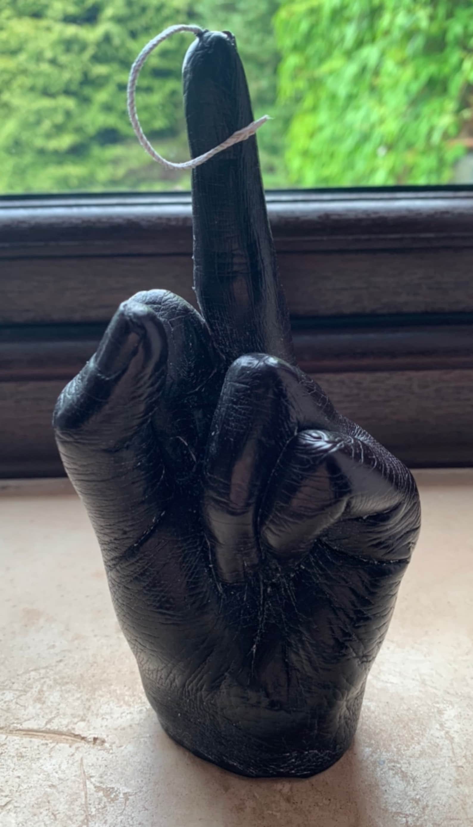 Hand Gesture Candle Middle Finger - Etsy