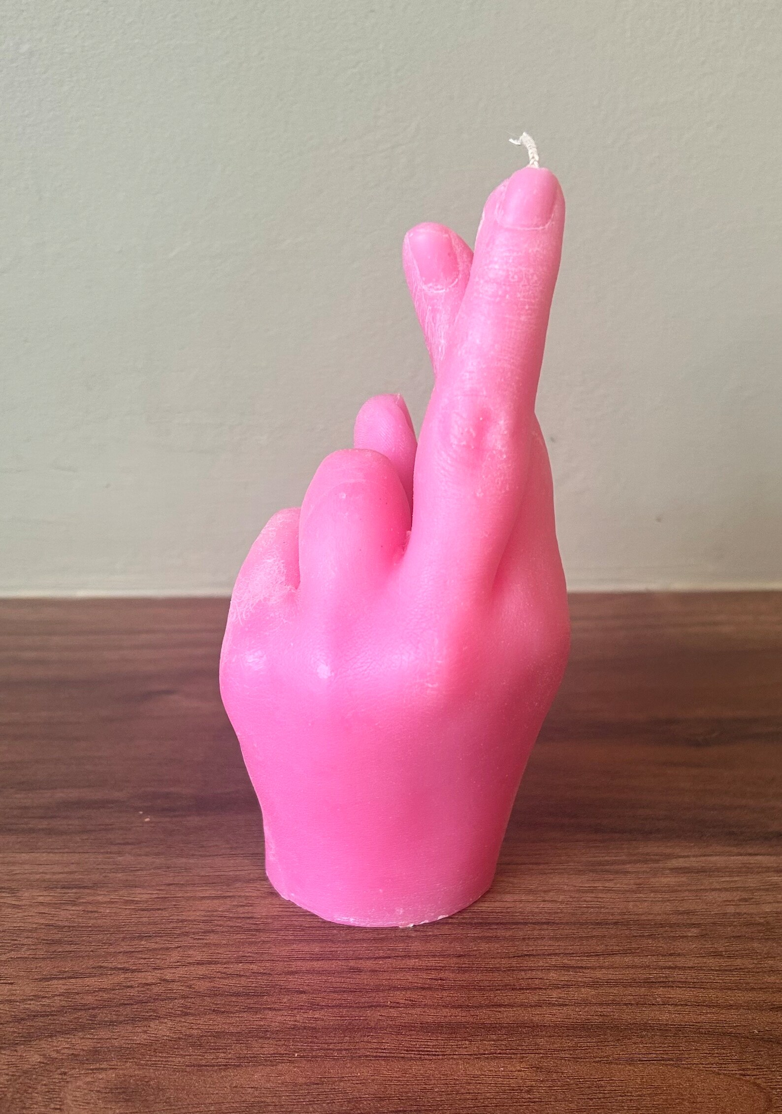 Hand Candle / Hand Gesture Candle / Crossed Fingers Candle - Etsy