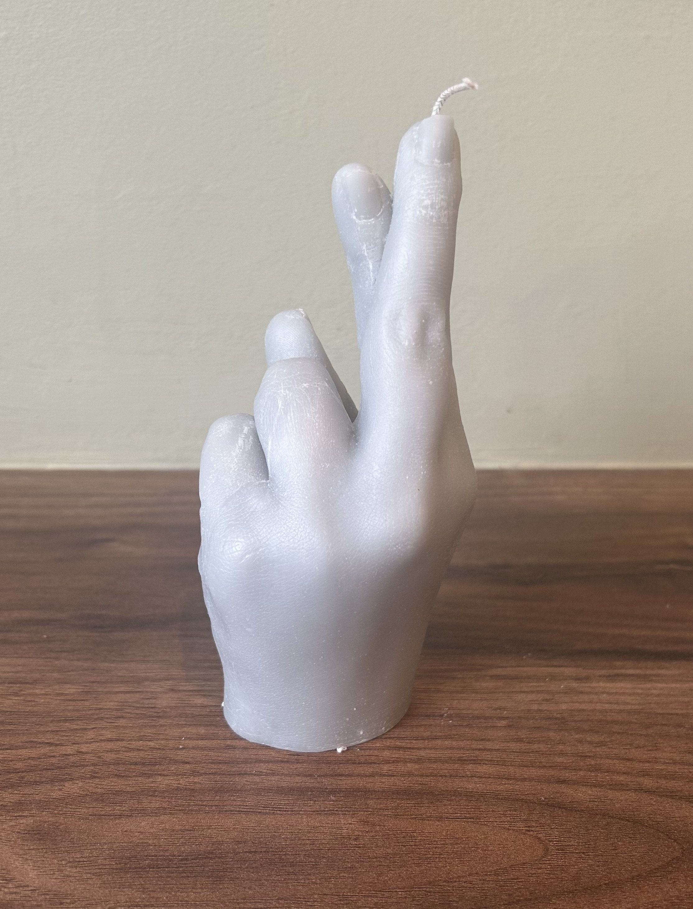 Hand Candle / Hand Gesture Candle / Crossed Fingers Candle - Etsy