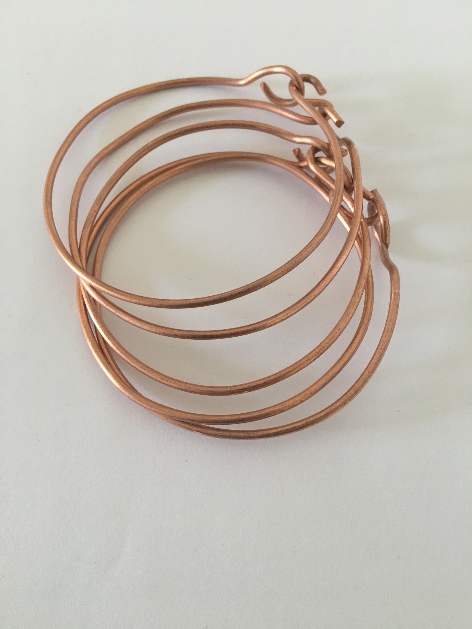 Copper, Bangle Set, 5 Bangles, Bracelet Set - Etsy