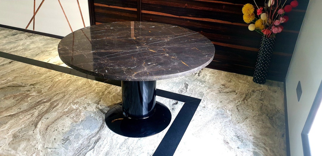 Round Marble Dining Table, Round Dining Table, 100% Genuine Natural ...