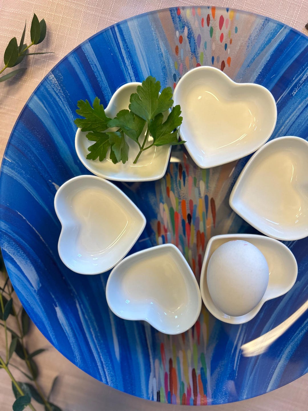 Modern Seder Plate | Jewish Art | Passover Seder | Jewish Food | Unique ...