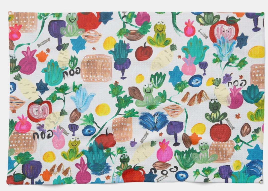 Everything Passover Kitchen Tea Towel (16" X 24") {modern Passover ...