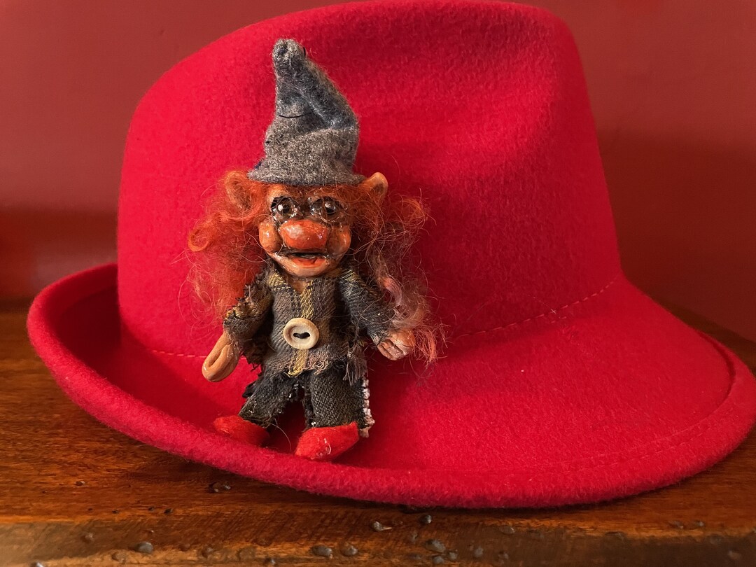 Dwarf rauros Brooch Handmade Gnome Elf OOAK Doll Art Miniature Figurine ...