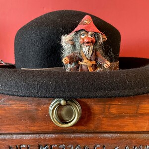 Dwarf thingol Brooch Handmade Gnome Elf OOAK Doll Clay Art Miniature ...