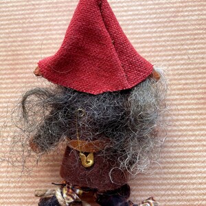 Dwarf thingol Brooch Handmade Gnome Elf OOAK Doll Clay Art Miniature ...
