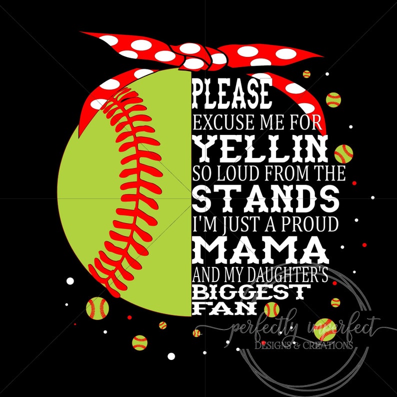 Loud And Proud Softball Mama Softball Mom Svg Mom Mom Svg Etsy