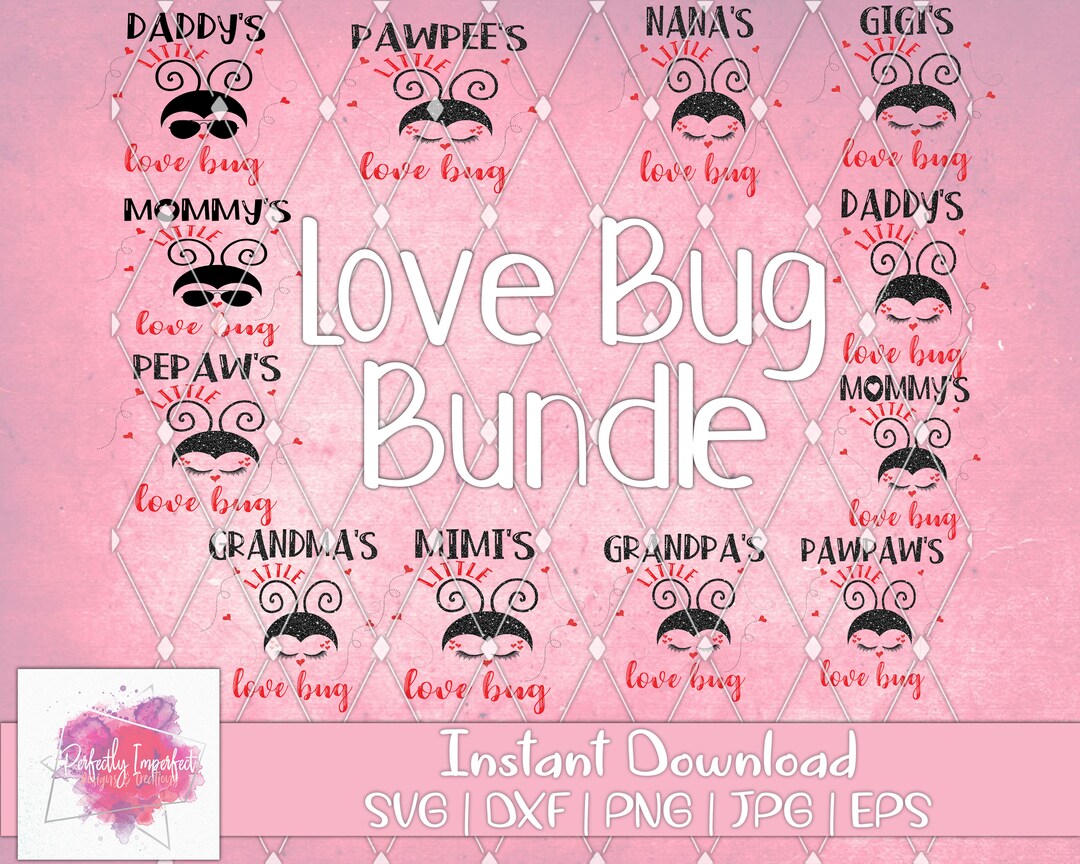 Love Bug | Valentine's Day Bundle Svg | Valentine's Svg Bundle | Mommy ...
