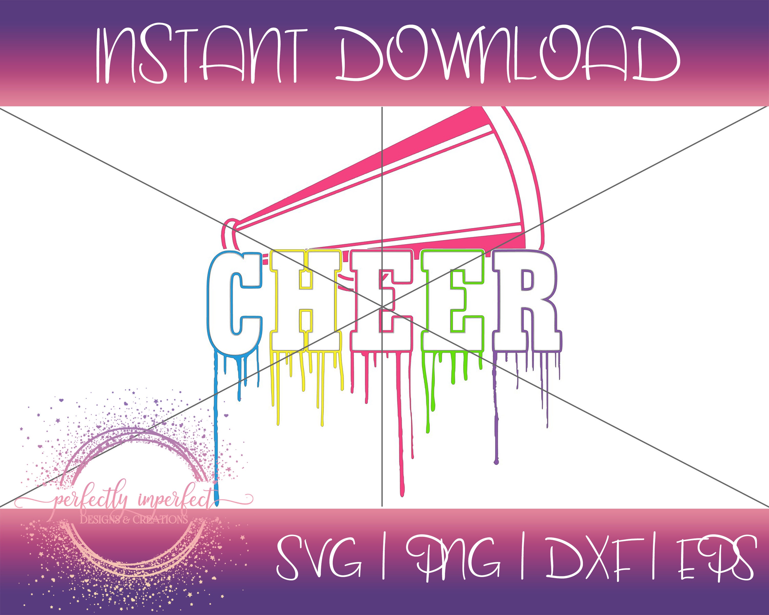 Cheer Svg Cheer Megaphone Cheerleader Svg Megaphone Svg | Etsy