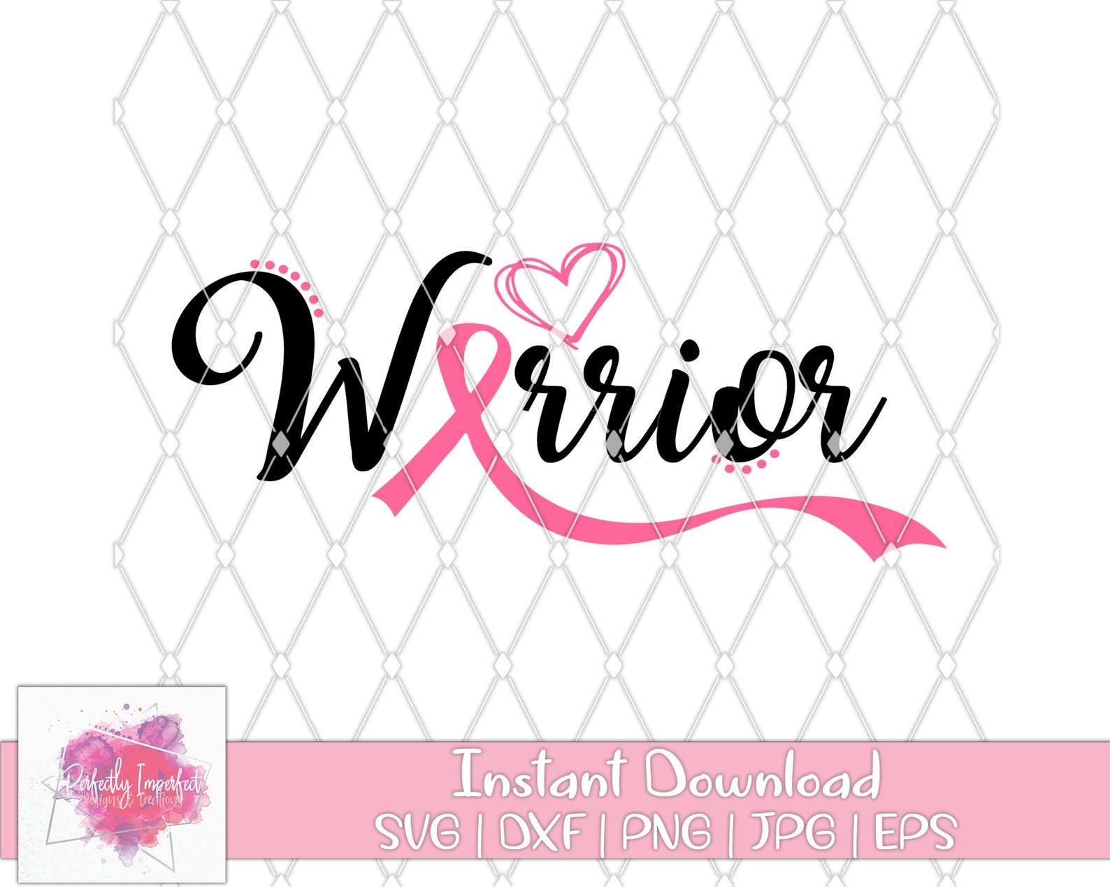 Cancer Warrior Breast Cancer Awareness Svg Svg Dxf Eps - Etsy