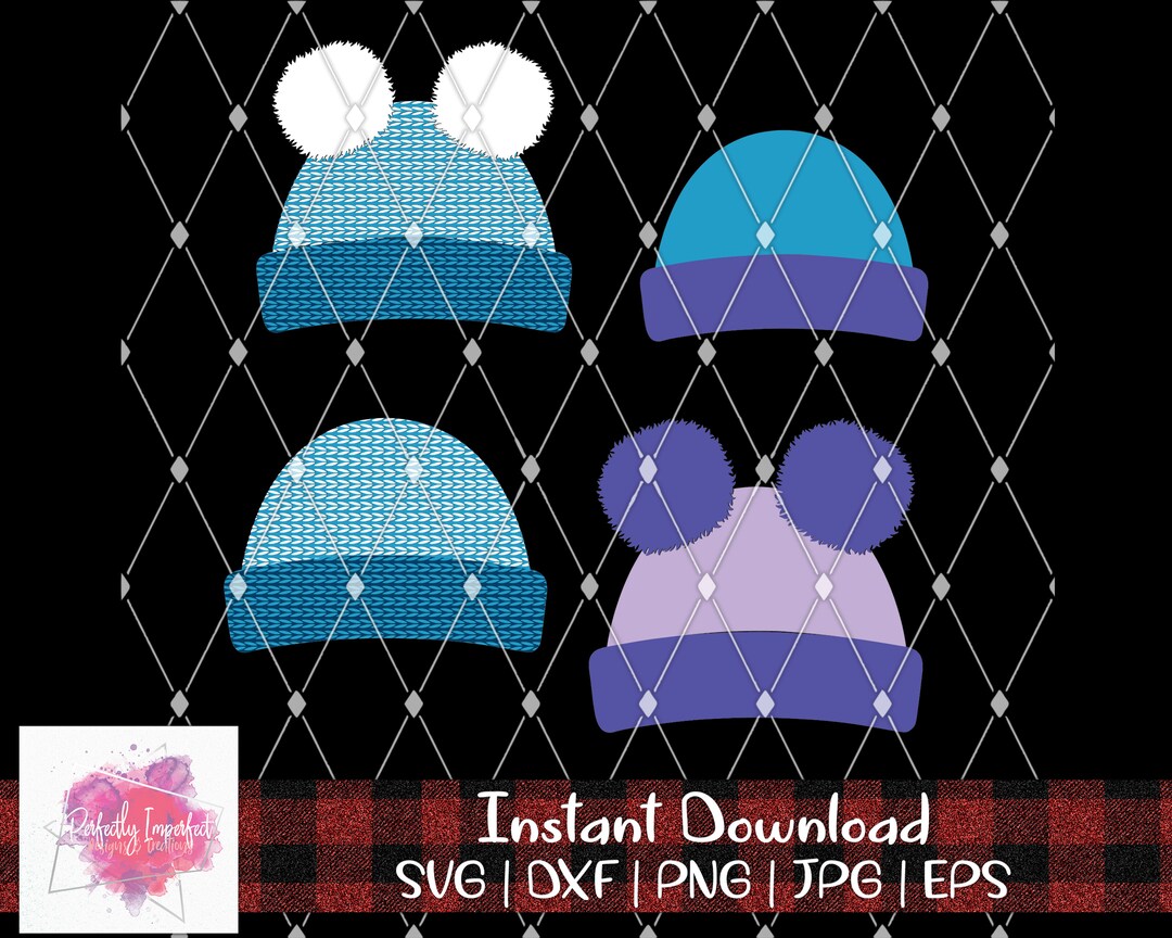 Snow Hats | Cut Files | Winter Beanie | Christmas Svg | Christmas Hats ...