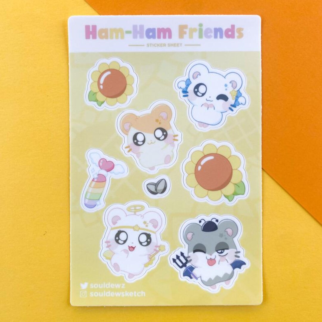 Ham-ham 4x6 Stickersheet - Etsy