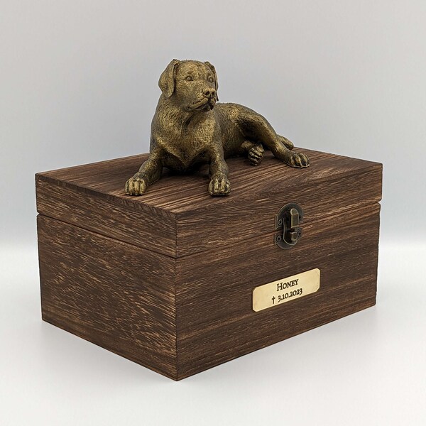 Personalized Plaque for Dog Cremation Box - Etsy