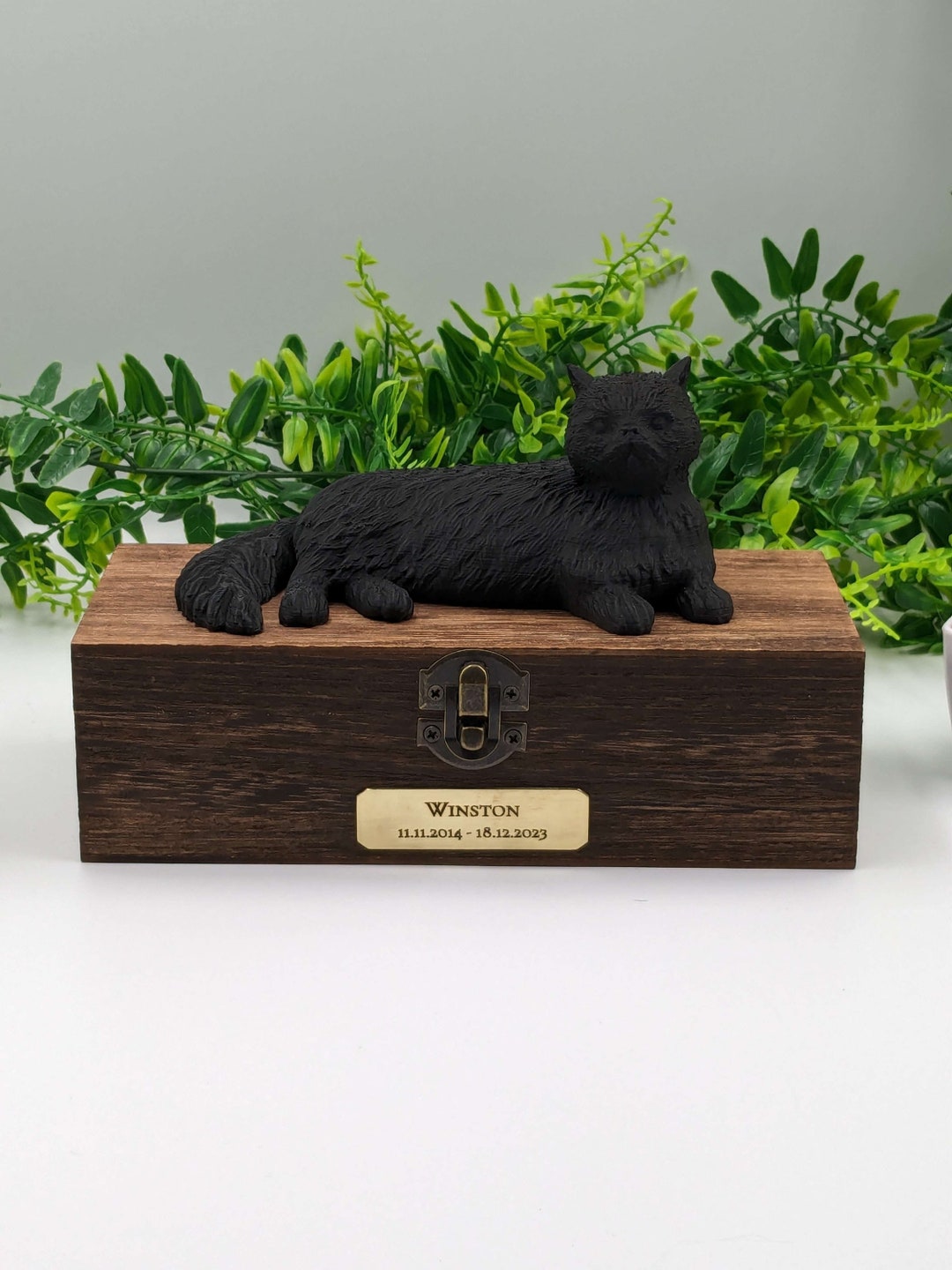 Luxury Persian Cat Ashes Box | Persian Cat Ashes Urn | Pet Urn ...