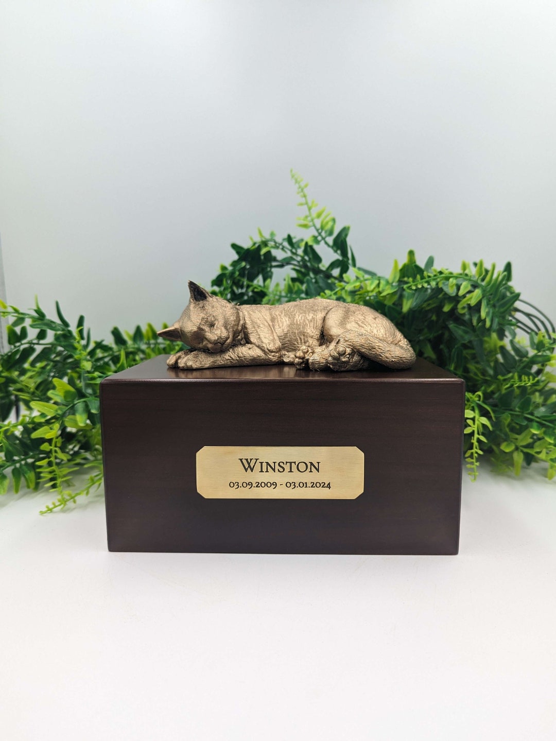 Luxury Cat Ashes Box | Cat Ashes Urn | Cat Cremation Urn | Pet Urn ...