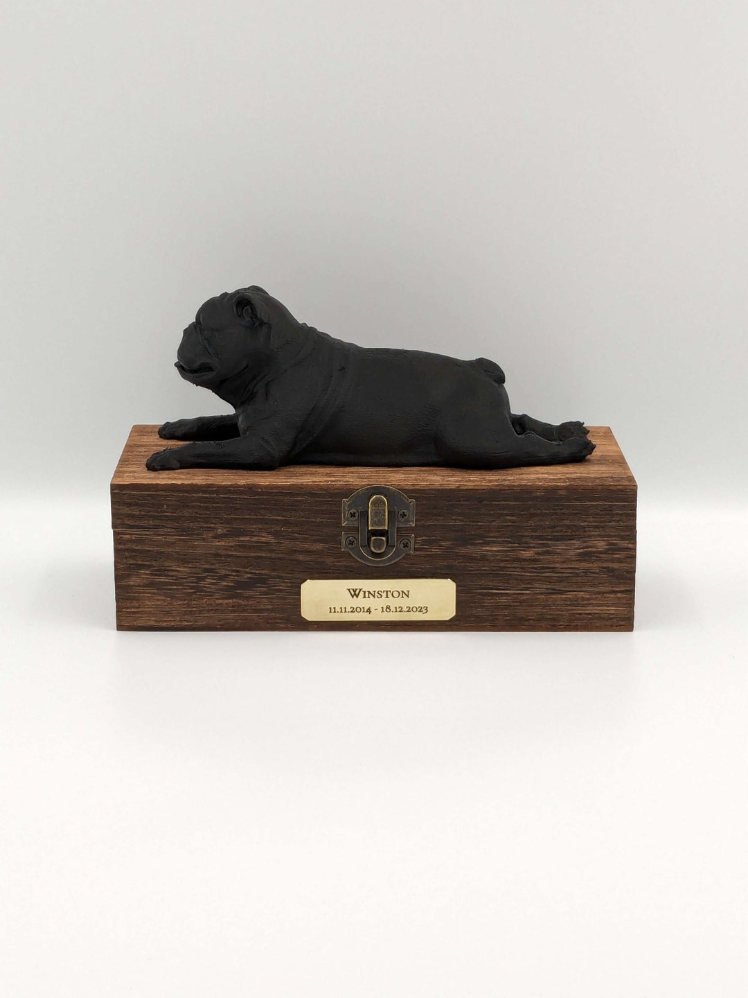 Luxury English Bulldog Ashes Box | English Bulldog Ashes Urn | Dog ...